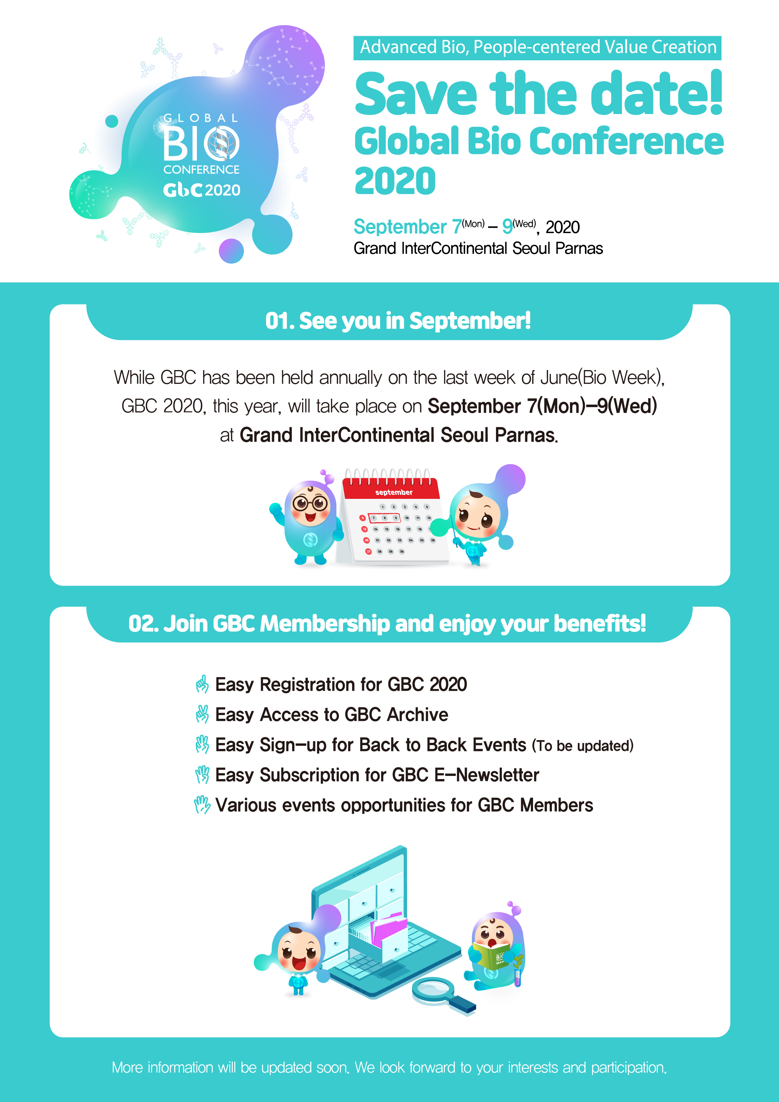 Save the date for Global Bio Conference 2020! - Global Bio Conference